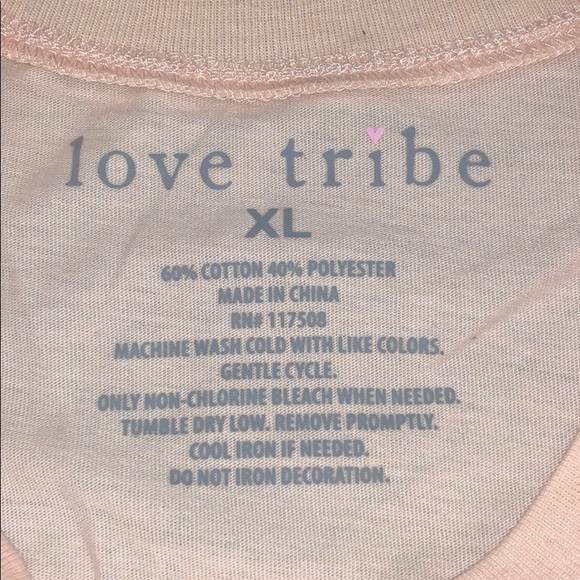 Love Tribe | Tops | New Light Pink Top Juniors Size Xl Love Tribe | Poshmark
